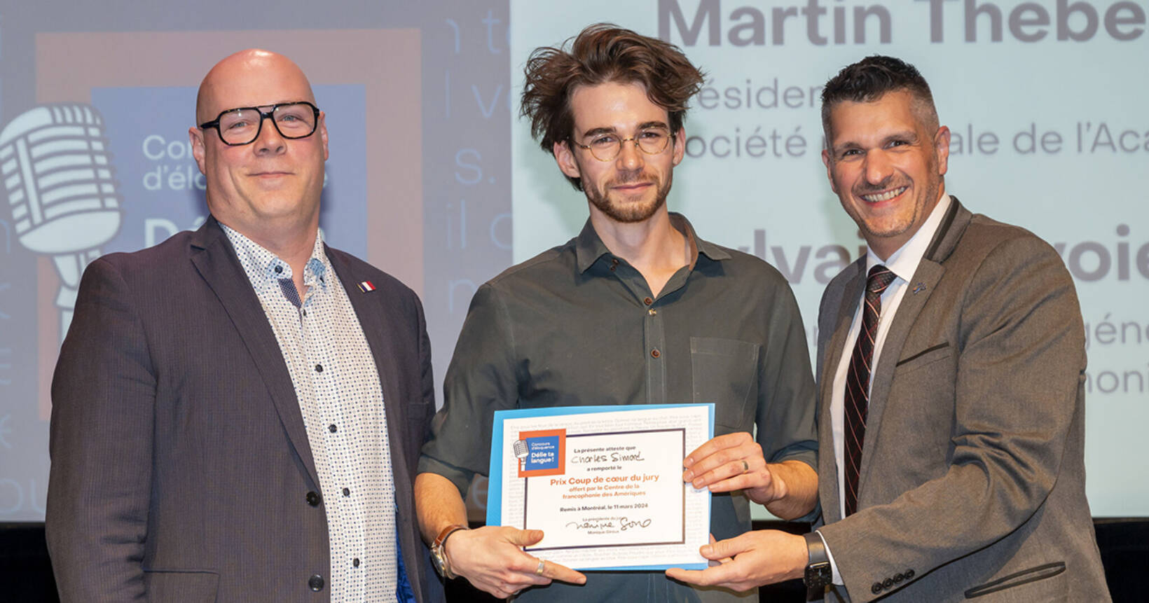 L’étudiant Charles Simard remporte le prix Coup de cœur du jury au ...