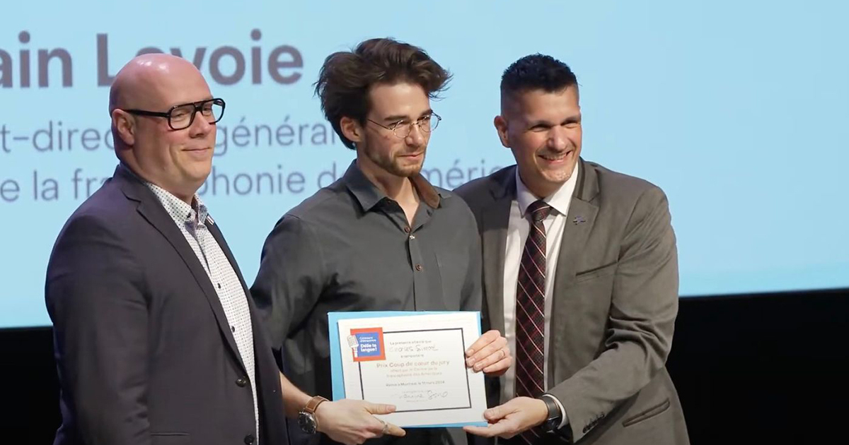 L’étudiant Charles Simard remporte le prix Coup de cœur du jury au ...