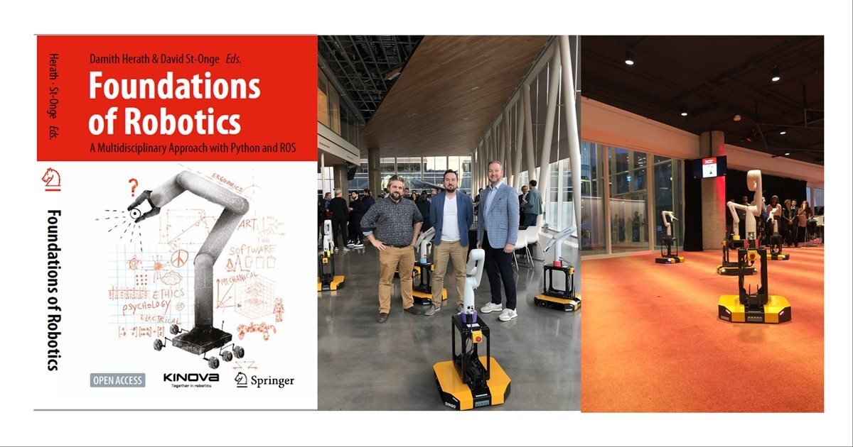 David St-Onge, professeur au Département de génie mécanique, lance un livre sur la robotique ...